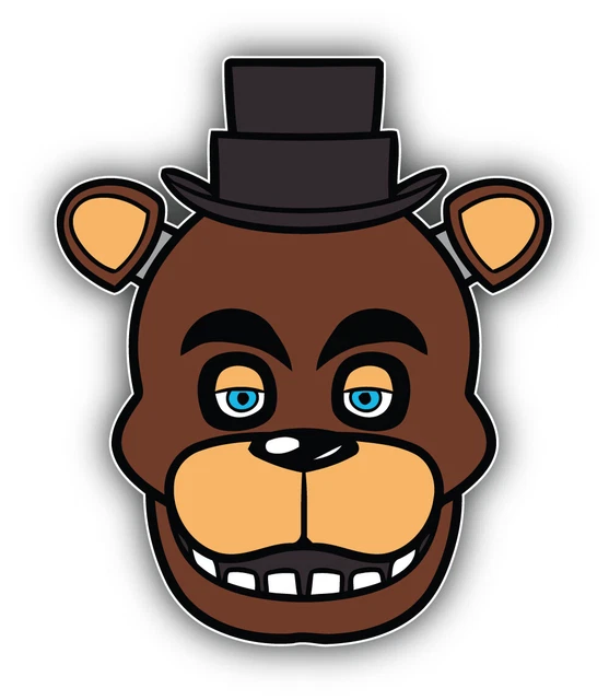 FIVE NIGHTS AT Freddy's Cartoon Freddy Sticker Bumper Decal - ''SIZES ...