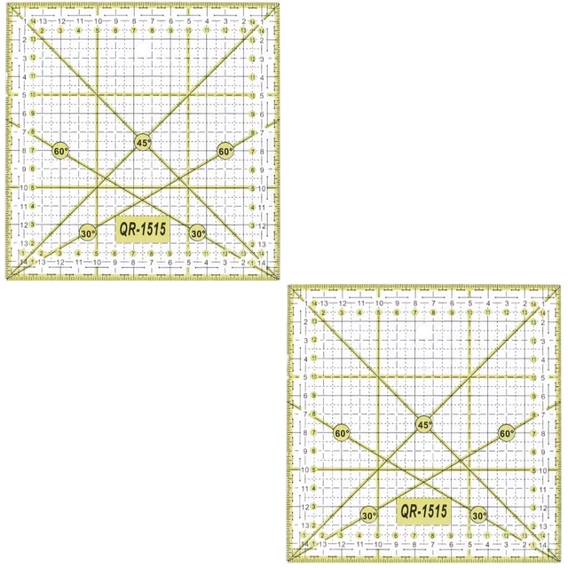 2 PC PATCHWORK-LINEAL Quiltlineal Aus Acryl Quilt-Vorlagen Quiltlineale EUR 11,96 - PicClick DE