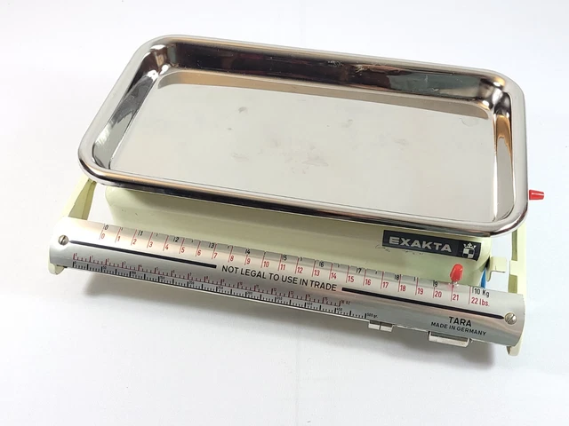 VINTAGE 1960 TARA Exakta Sliding 10 KG Kitchen Scale 12x8x4 - Made in ...