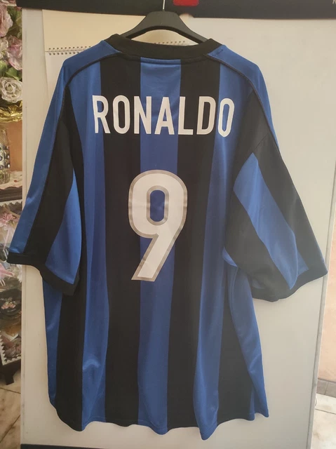 MAGLIA CALCIO ORIGINALE Nike Inter di Nazario De Lima Ronaldo Luis ...