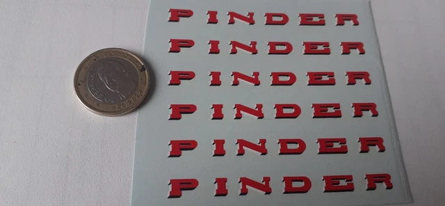 DECALCOMANIE DECALS MOT pinder 7 cm EUR 5,55 - PicClick IT