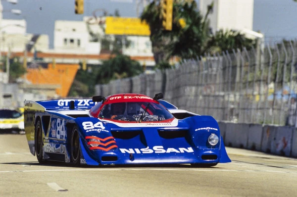 GEOFF BRABHAM JOHN Morton Don Devendorf Nissan GTP ZX-T IMSA 1988 Old ...