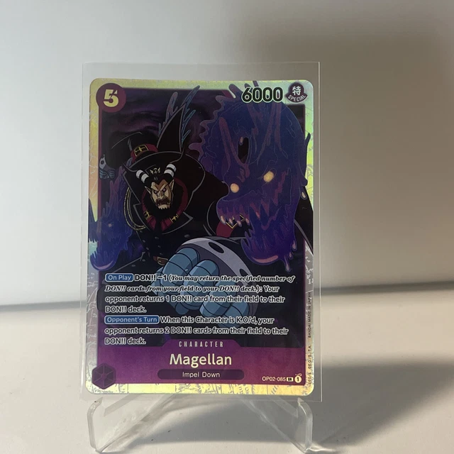 ONE PIECE CARD Game TCG Magellan OP02-085 SR Paramount War Karte EN NM ...