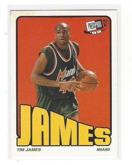 1999 PASS PRESSE Se Basketball Old School Tim James #17 - Miami EUR 1 ...