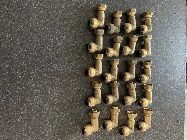 20 TECTITE PRO Bent Tap Connectors Push Fit £30.00 - PicClick UK