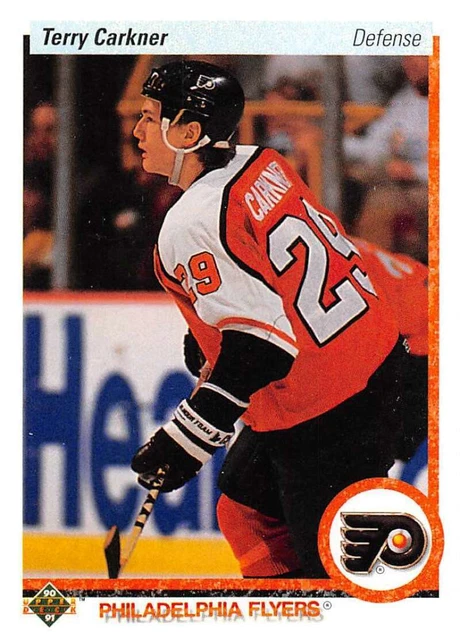 1990-91 UPPER DECK Hockey #398 Terry Carkner Philadelphia Flyers EUR 0 ...