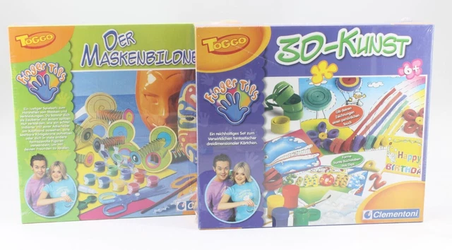 MASKENBILDNER & 3D Kunst Finger Tips Toggo Bastel Set Clementoni 2009 ...