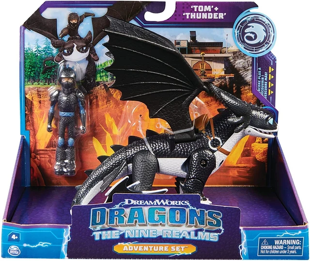 DREAMWORKS DRAGONS: THE Nine Realms Tom + Thunder Action Figure Set £29 ...