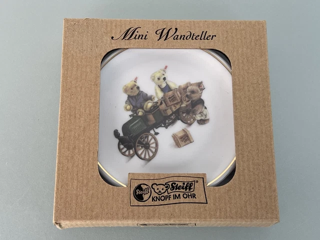MINI ASSIETTE MURALE Steiff Tier 613012 ours en peluche Ø 10 cm ...