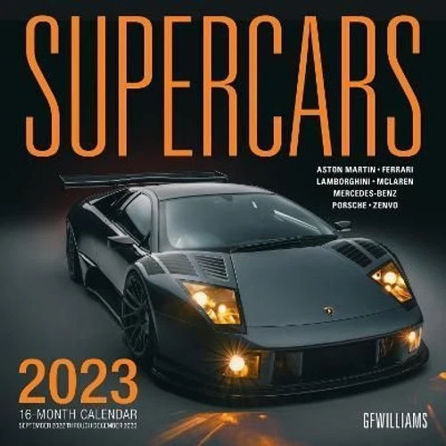 SUPERCARS 2023 16-MONTH Calendar - September 2022 through Decem ...