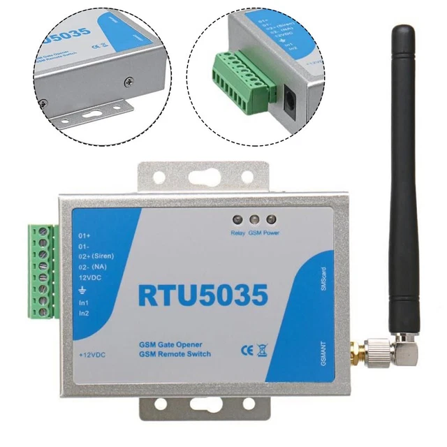 GATE RELAY SWITCH Wireless Gate Opener 2-Way Digital Input Garage Door ...