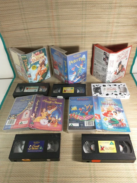 DISNEY VHS BUNDLE(LION King, Little Mermaid, 101 Dalmatians, Beauty ...