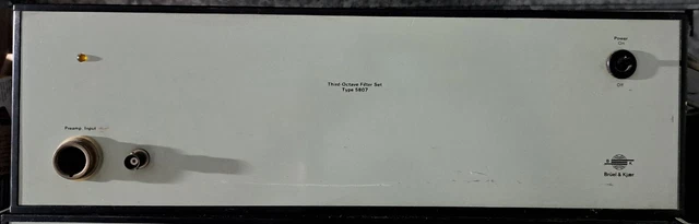 BRUEL KJAER 5807 Third-octave filter set EUR 199,00 - PicClick IT