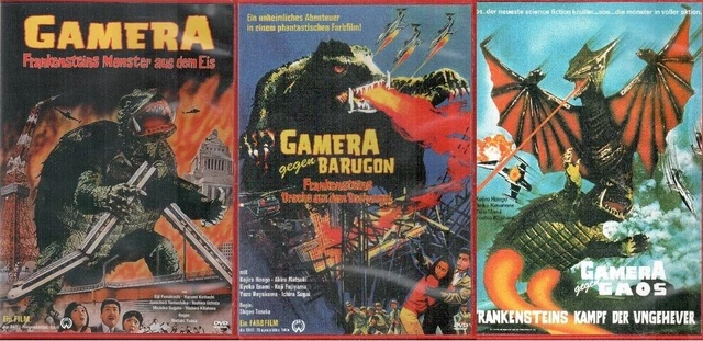 GAMERA FRANKENSTEINS MONSTER aus dem Eis + gegen Barugon + Gaos 3 DVD SET NEU vs EUR 23,99 ...