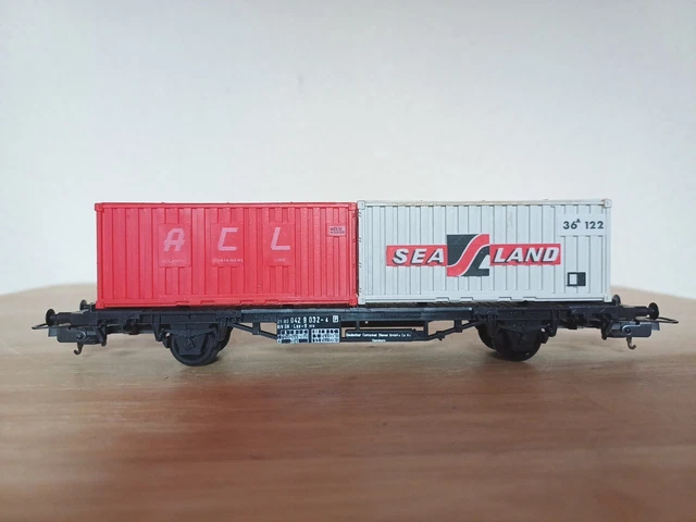 LIMA, HO, CONTAINER Wagon With Containers, Model Railway £11.89 ...