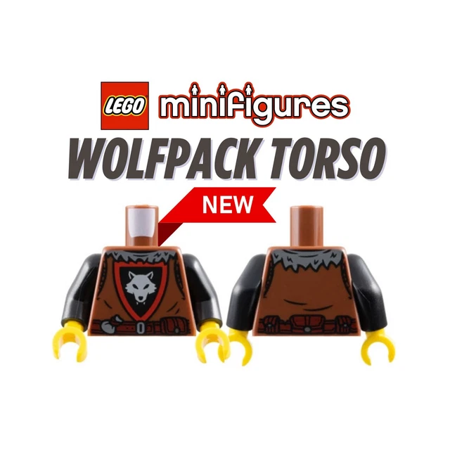 LEGO® MINIFIGUREN TORSO "Oberteil Wolfpack Ritter" 6490318 ...