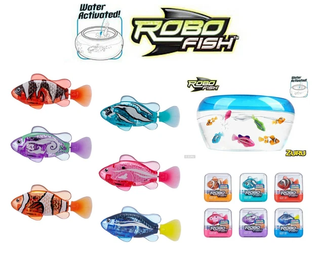GENUINE ZURU ROBO Fish water activate Color change life like AU £7.03 ...