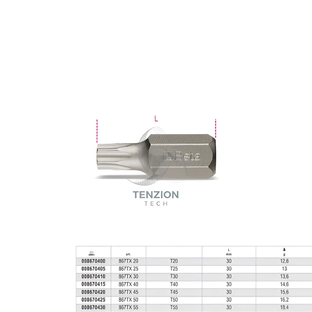 INSERTO TORX ATTACCO Esagonale 10mm - Beta 867TX EUR 1,70 - PicClick DE