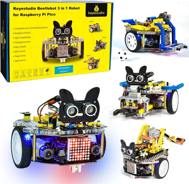 RASPBERRY PI PICO Robot Car Kit, Pi Pico Starter Kit, Controllo App, Kit Robotic EUR 99,99 ...