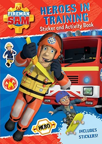 FIREMAN SAM HEROES in Training Sticker and Activity Book - Farshore £4. ...