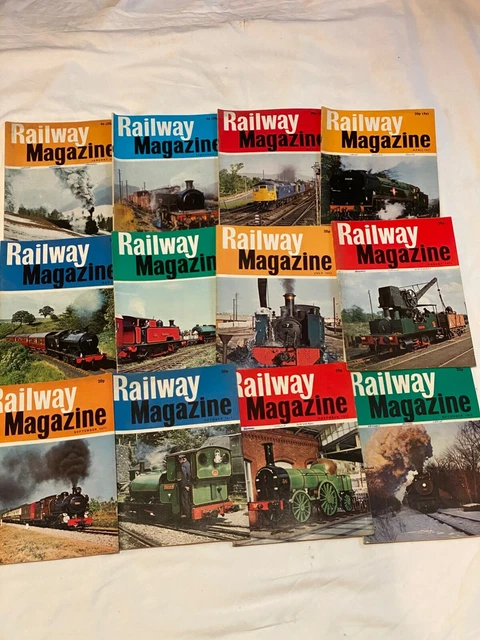 VINTAGE RAILWAY MAGAZINE IPC x12 Editions 1971 COMPLETE ORIGINAL ...