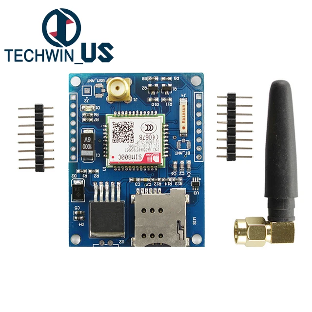 SIM800C WIRELESS GSM GPRS MODULE Quad-Band with Antenna Cable Cap L2KD ...
