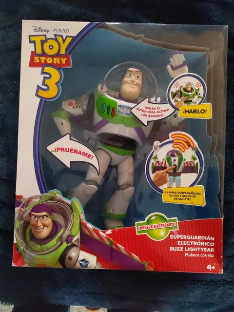 DISNEY PIXAR TOY Story 3 Jet Pack 12" Buzz Lightyear Spanish Speaking ...