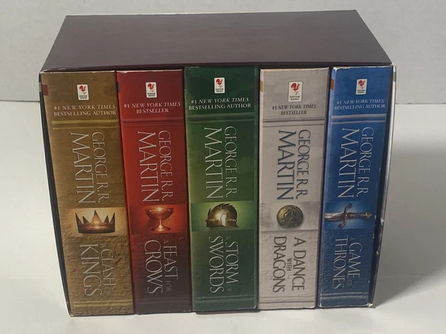 5 BOOK BOXED Set SONG OF ICE AND FIRE A Game of Thrones by George R. R ...