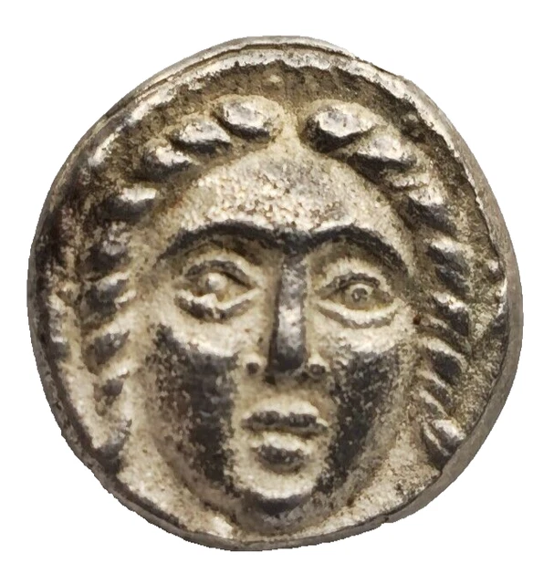 ANCIENT GREEK DRACHM Gorgonio-Anchor Apollonia Pontica 450Bc.1.1Gr 9Mm ...