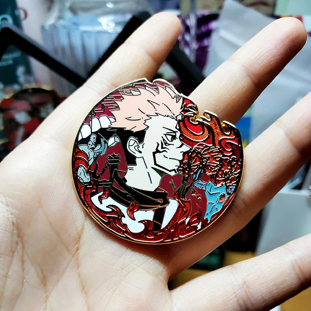 JUJUTSU KAISEN RYOMEN Sukuna Metal Badge Brooch Pin Collection Cosplay ...