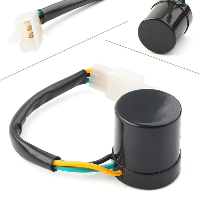 12V 3-PIN MOTORCYCLE Load Dependent LED Flashing Relay Indicator Lamp ...