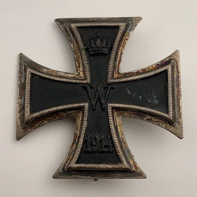 ORIGINAL WW1 IMPERIAL German Iron Cross 1st Class 1914 EK1 - Makers Mark K.A.G. £249.99 ...