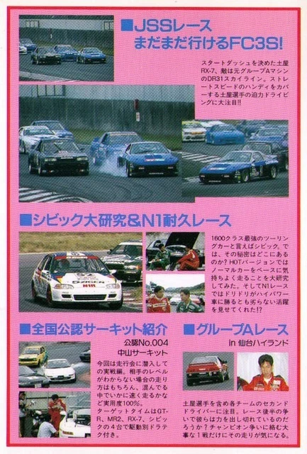 [VHS] HOT VERSION vol.4 Keiichi Tsuchiya N1 Gr.A Honda CIVIC Mazda RX-7 ...