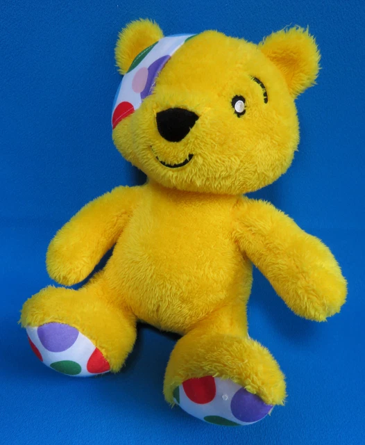 PUDSEY TEDDY BEAR 🐻 POLKA DOT BANDANA 💛 BBC CHILDREN IN NEED soft toy ...