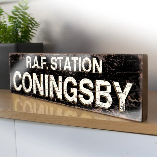 RAF STATION CONINGSBY Sign 40cm Royal Air Force Bomber Command Plaque £ ...