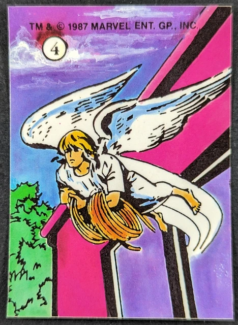 ANGEL 1987 MARVEL X-Men Comic Images MINI Sticker Card #4 (NM) £2.78 ...