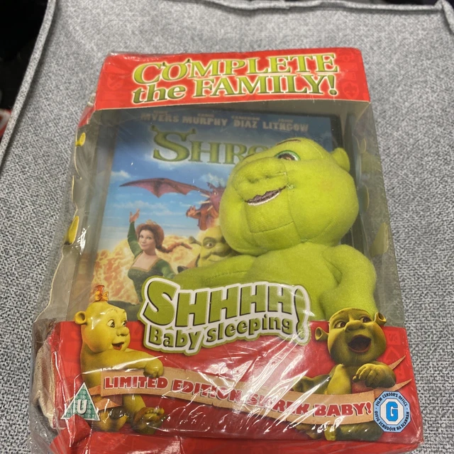 LIMITED EDITION SHREK Baby DVD Boxset DVD Shrek Baby Plush Bundle Rare ...