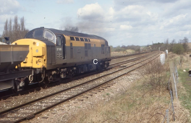 ORIGINAL 35MM BRITISH Railway B.r Slide - Class 37 37049 At Clay Cross ...