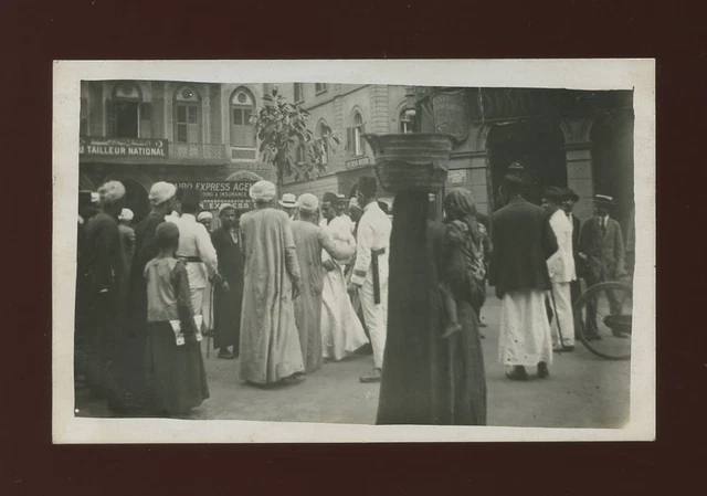 EGYPT CAIRO STREET scene Express Agency c1920/30s? RP PPC £8.00 ...