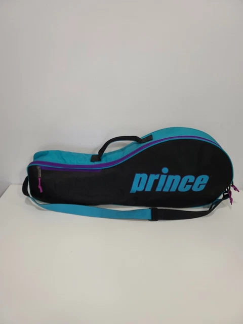 VINTAGE 80’S PRINCE TENNIS RACQUET RACKET BAG CARRY CASE Purple Teal ...