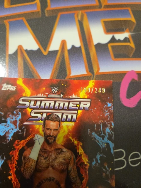 TOPPS WWE CM Punk Summerslam 2025 numbered /249 Wrestling Trading Card WWF EUR 11,95 - PicClick DE