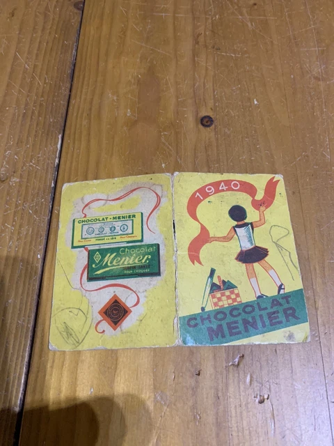 CARNET DE NOTES publicitaire bar café bistro Chocolat MENIER 1940 EUR 3 ...