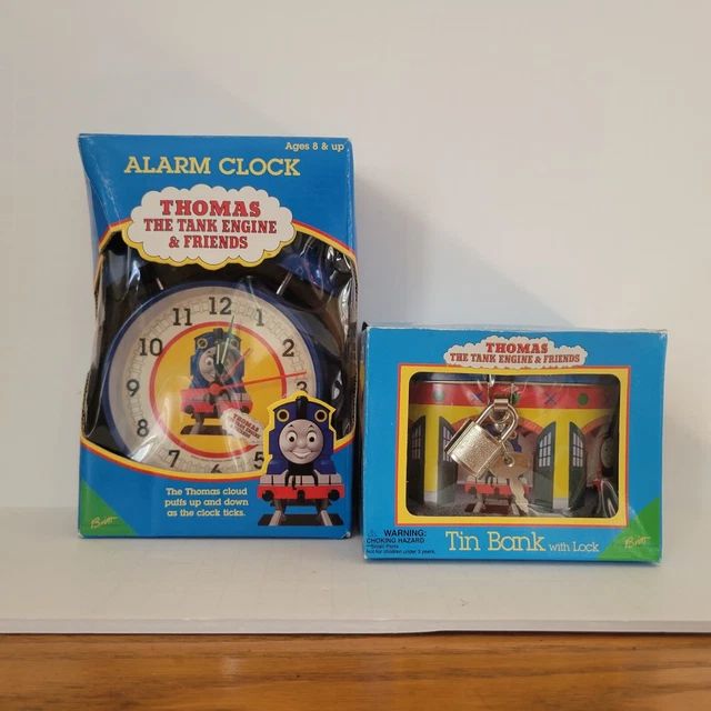 THOMAS THE TANK Engine And Friends Clock And Tin Bank £28.26 - PicClick UK