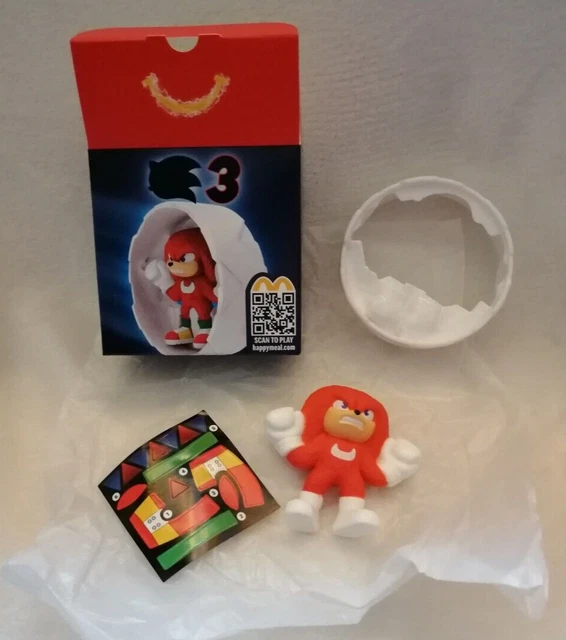 MCDONALD'S SONIC 3 " KNUCKLES ALT ROLLER " WEISS/ROT NEU & OVP 2024 ...
