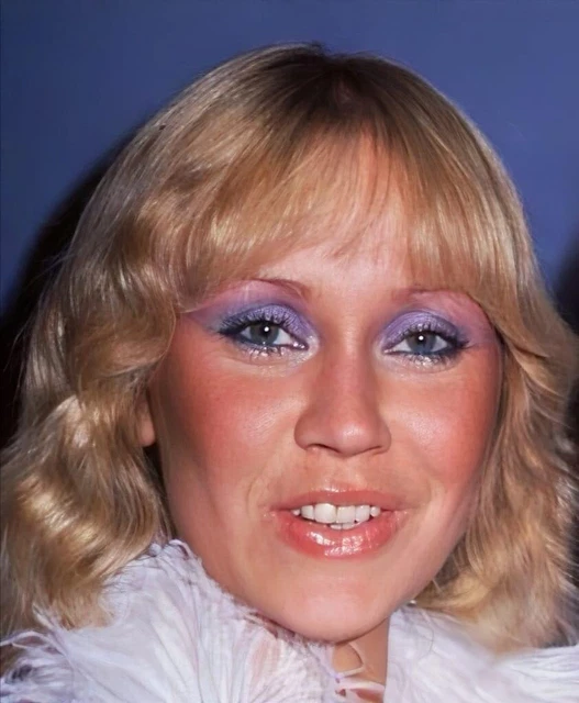 ICONIC BEAUTY SCARCE Large Photo ABBA Agnetha Faltskog Good Condition £ ...