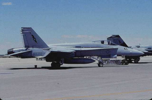 ORIGINAL COLOUR SLIDE F/A-18E Super Hornet 42 of NSAWC US Navy $3.86 ...