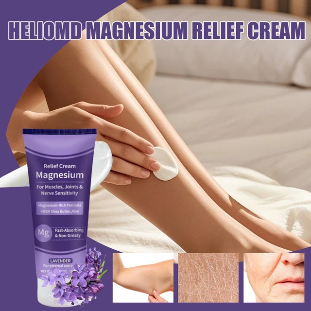 MAGNESIUM CREAM PROMOTES Sleep, Soothes Sore Muscles, Relieves Leg ...
