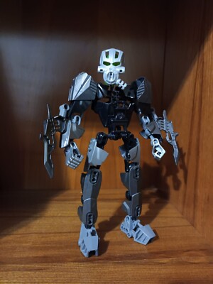 LEGO BIONICLE MOC monster mechanical robot warrior cyborg metal gray £ ...