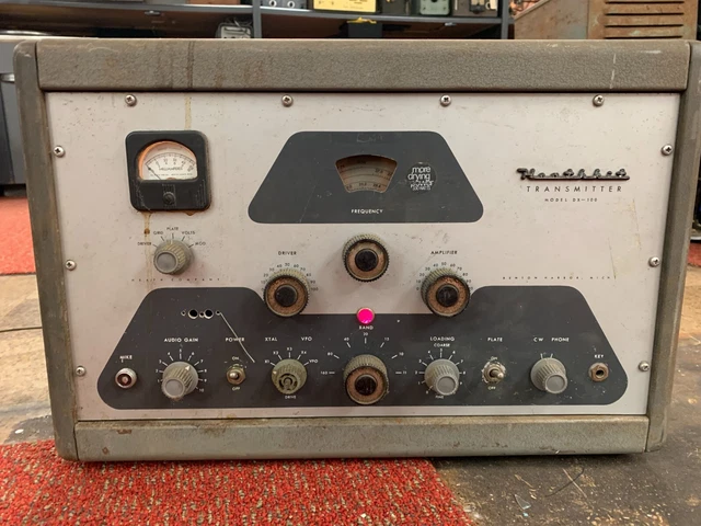 VINTAGE HEATHKIT DX-100 AM Ham Transmitter Complete and Powers up $153. ...