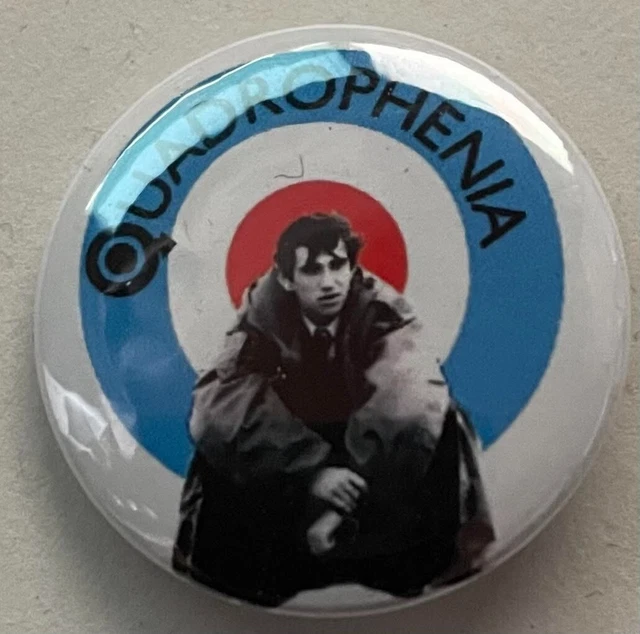 QUADROPHENIA TARGET PIN Button Badge 25mm JIMMY SCOOTER VESPA WHO MOD ...